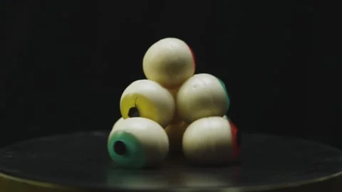 Edible troll eyes for Halloween atmosphe... | Stock Video | Pond5