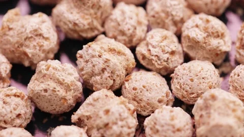 Edible wheat bran from peeled rye flour | Stock Video | Pond5