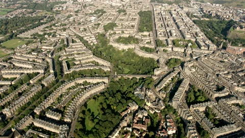 Edinburgh's New Town aerial, including D... | Stock Video | Pond5