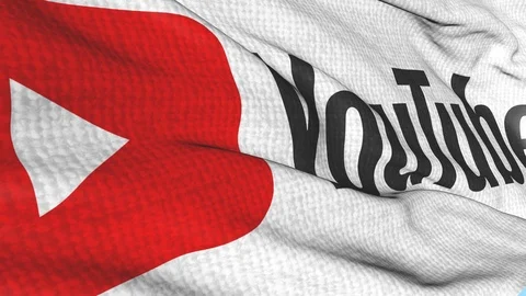 Editorial animation: Flag of YouTube wit... | Stock Video | Pond5