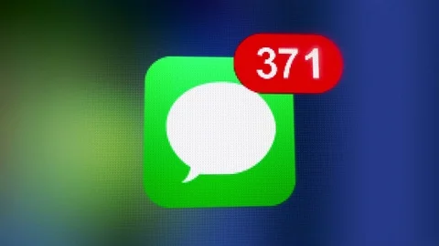 Editorial Animation of SMS Notifications... | Stock Video | Pond5