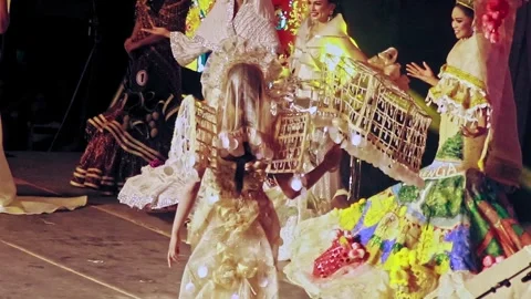 Editorial. Beautiful Filipina pageant co... | Stock Video | Pond5