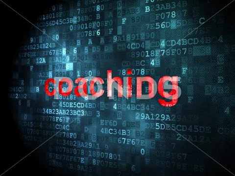 Education concept: Coaching on digital background: Graphic #37288785