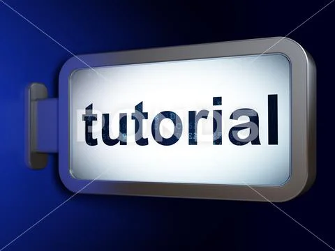 Education concept: Tutorial on billboard background ~ Clip Art #74663451