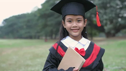 Educational concepts. Little graduates a... | Stock Video | Pond5