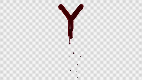 Eerie Blood Dripping Alphabet Art| Bleed... | Stock Video | Pond5
