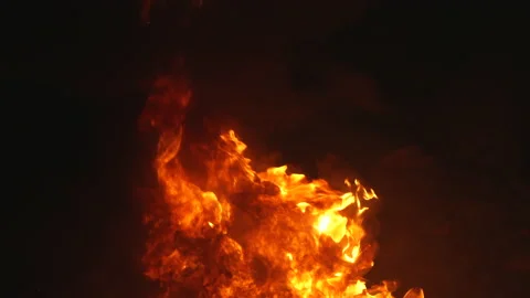 Effect of chroma key fire overlay. Burni... | Stock Video | Pond5