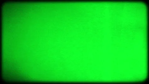 Effect of old TV with kinescope. Green s... | Stock Video | Pond5