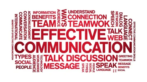 Effective Communication animated word cl... | Stock Video | Pond5