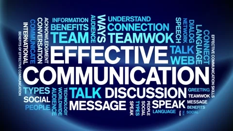 Effective Communication animated word cl... | Stock Video | Pond5