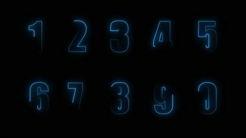 Black Numbers Stock Footage ~ Royalty Free Stock Videos | Pond5