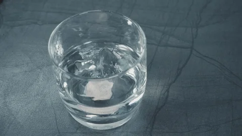 effervescent calcium tablet dissolve slo... | Stock Video | Pond5