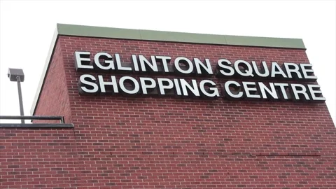 eglinton square shopping centre mall sig... | Stock Video | Pond5