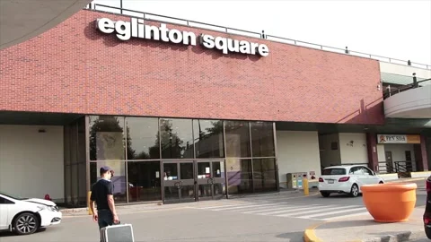 eglinton square shopping centre mall sig... | Stock Video | Pond5