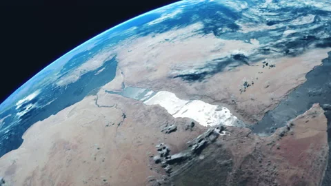 Egypt North Africa from Space with Earth... | Stock Video | Pond5