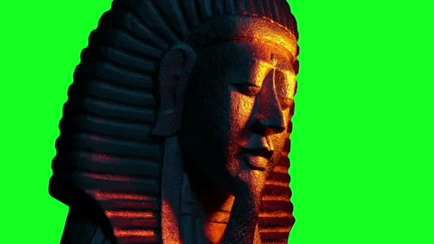 Egyptian Statue Isolated Stock Video Footage | Royalty Free Egyptian ...
