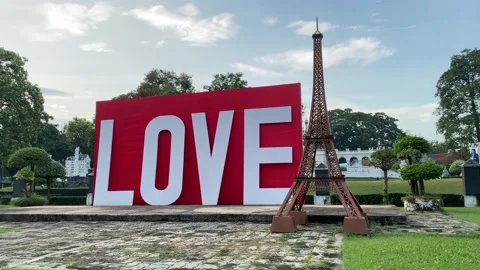 Eiffel Tower Model at Mini Siam, famous ... | Stock Video | Pond5