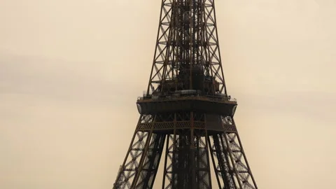 Eiffel Tower Paris France, zoomed in fro... | Stock Video | Pond5