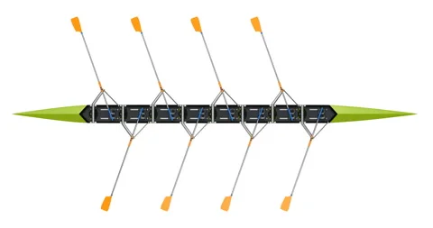 Boat Rowing Animation Stock Footage ~ Royalty Free Stock Videos | Pond5