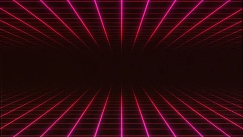 Eighties TV Retro Synthwave 3d Grid Back... | Stock Video | Pond5