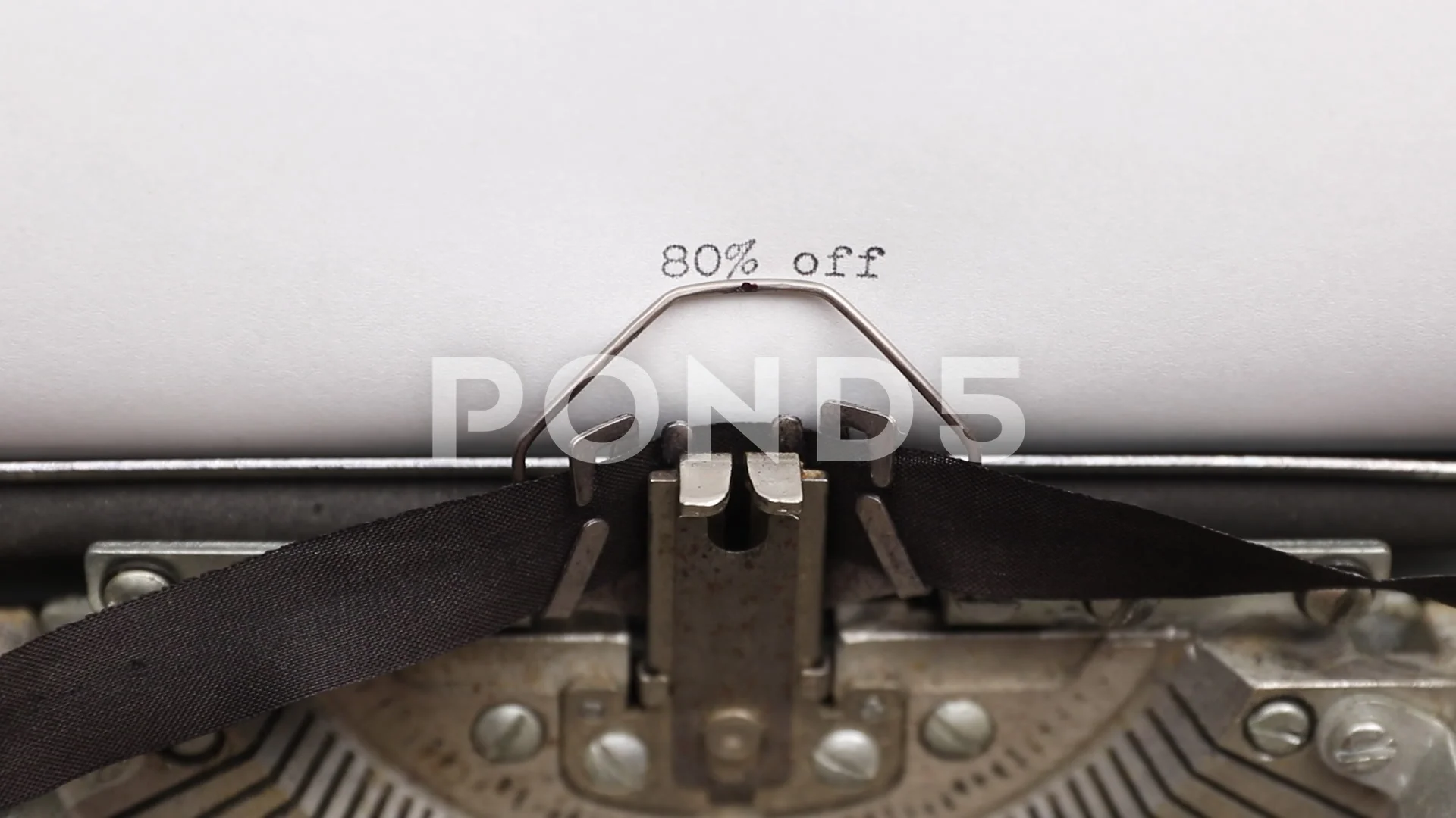Typewriter With Paper Close Up