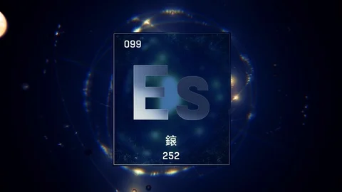 Einsteinium as Element 99 of the Periodi... | Stock Video | Pond5
