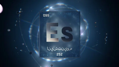Einsteinium as Element 99 of the Periodi... | Stock Video | Pond5