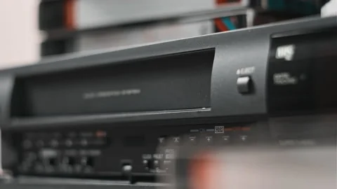 Eject VHS Tape Cassette From VCR Video P... | Stock Video | Pond5