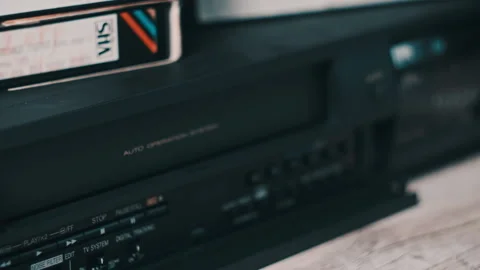 Eject VHS Tape Cassette From VCR Video R... | Stock Video | Pond5