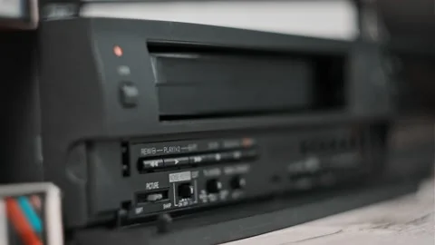Eject VHS Tape Cassette From VCR Video P... | Stock Video | Pond5