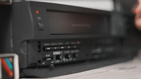 Eject VHS Tape Cassette From VCR Video P... | Stock Video | Pond5