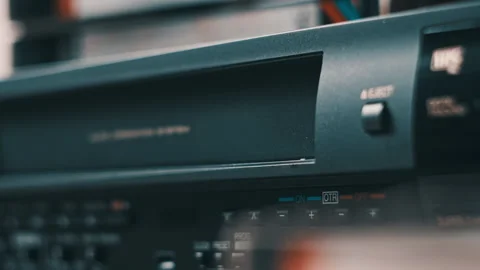 Eject VHS Tape Cassette From VCR Video R... | Stock Video | Pond5