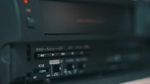 Eject VHS Tape Cassette From VCR Video R... | Stock Video | Pond5
