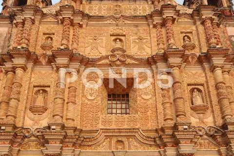 Photograph: Elaborate facade of the church/Templo de Santo Domingo de ...