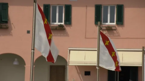 Elba island flag waving. | Stock Video | Pond5