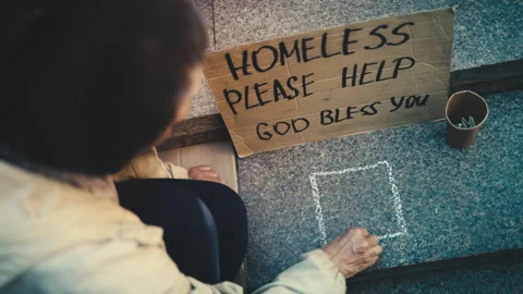 Homeless People Drawing Stock Videos – Royalty-Free HD & 4K Videos | Pond5
