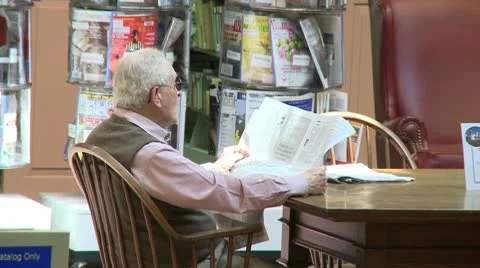 Elderly Library Stock Videos – Royalty-Free HD & 4K Videos | Pond5