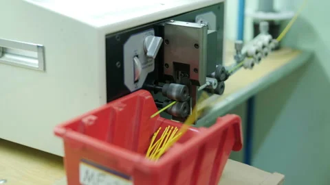 Electric cable production line in proces... | Stock Video | Pond5