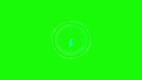 Electric Car Charging HUD Animation on G... | Stock Video | Pond5