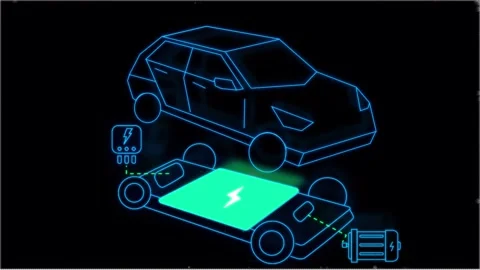 Electric charging progress bar, electric... | Stock Video | Pond5