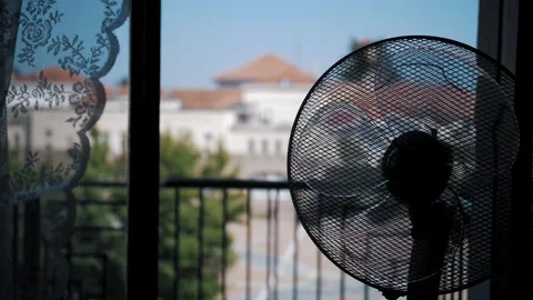electric fan. Electric air Ventilator. C... | Stock Video | Pond5