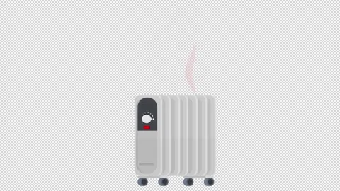 Electric heater. Animation of the heatin... | Stock Video | Pond5