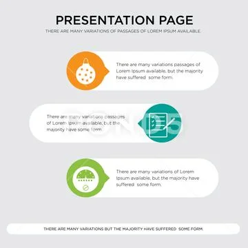 Electric meter, order form, christmas bulb presentation design template ...