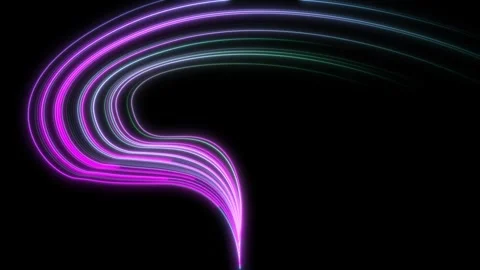 electric neon flow line background neon ... | Stock Video | Pond5