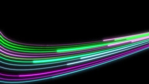 electric neon flow line background neon ... | Stock Video | Pond5