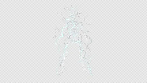 Electric shock animation on a black scre... | Stock Video | Pond5