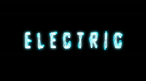 Electric Text | Stock Video | Pond5