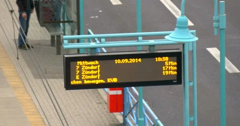 Timetable Display Stock Video Footage | Royalty Free Timetable Display ...