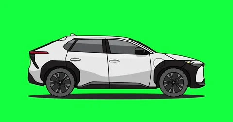 Electric Vehicle Animation Green Screen,... | Stock Video | Pond5