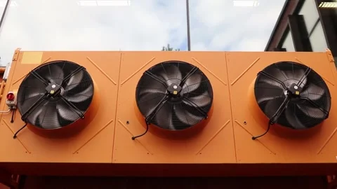 electrical air ventilation fan system ou... | Stock Video | Pond5
